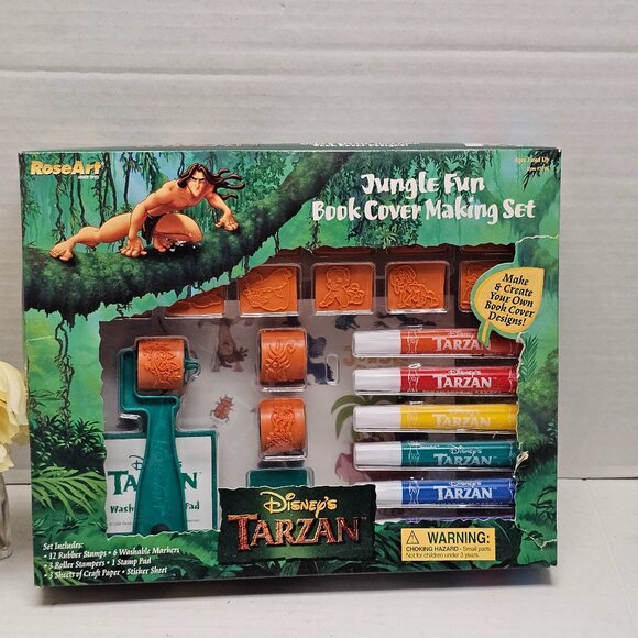 Rose Art | Toys | New Vintage 9s Disney Rose Art Craft Tarzan Jungle ...